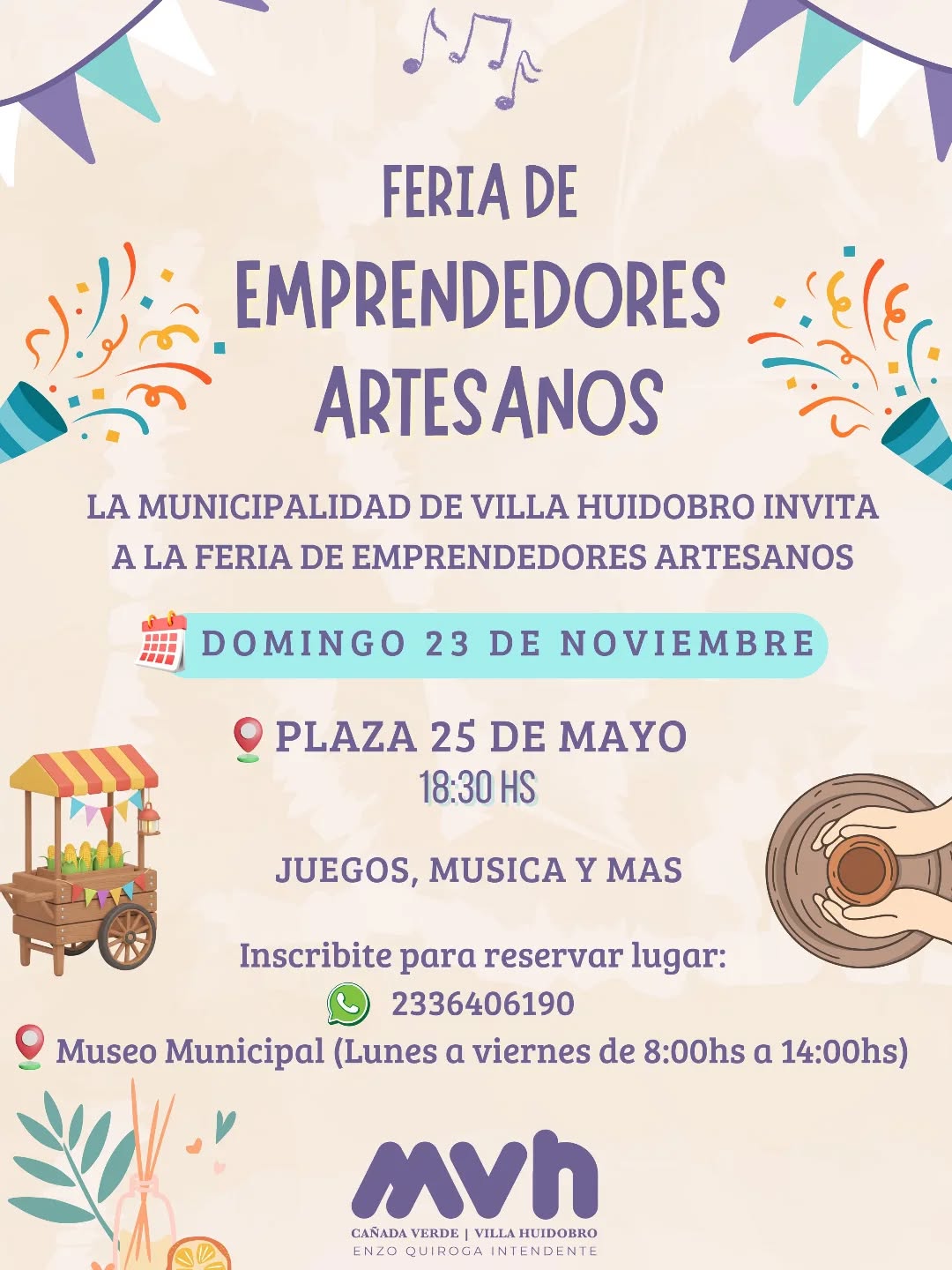 ¡Vuelven los Domingos de Feria! – Municipalidad de Villa Huidobro